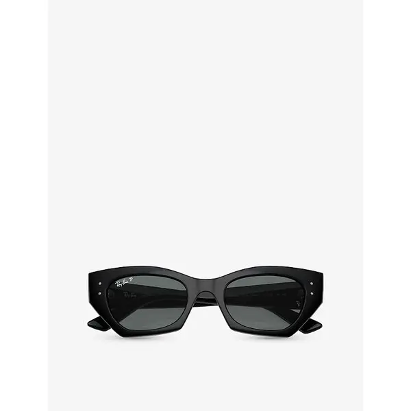 Ray-ban Zena Irregular-frame Sunglasses - Black