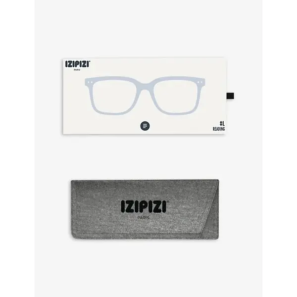 IZIPIZI L Square-framed Reading Glasses - Frozen Blue