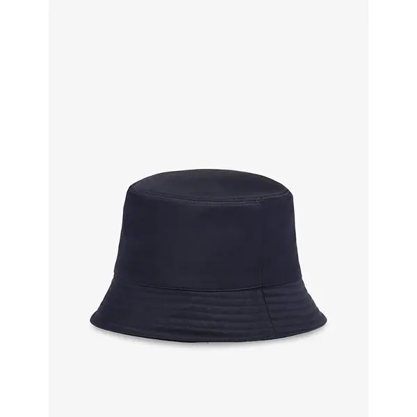 Prada Logo-plaque Nylon Bucket Hat - Blue