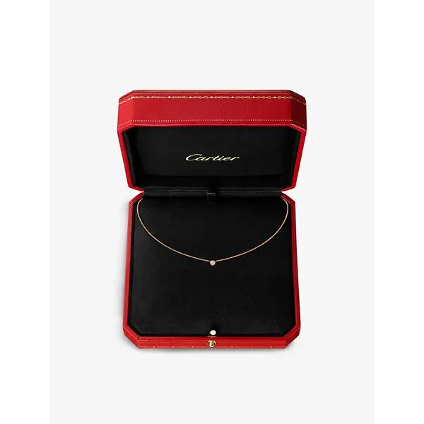 Cartier D'amour Extra Small Rose Gold Diamond Necklace