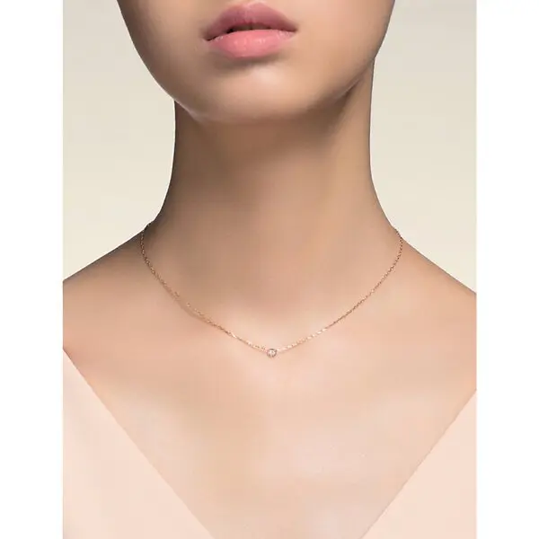 Cartier D'amour Extra Small Rose Gold Diamond Necklace