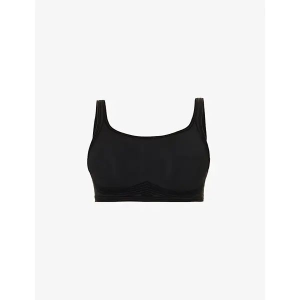 Wolford Contour Skin Scoop-neck Stretch-woven Bra - Black