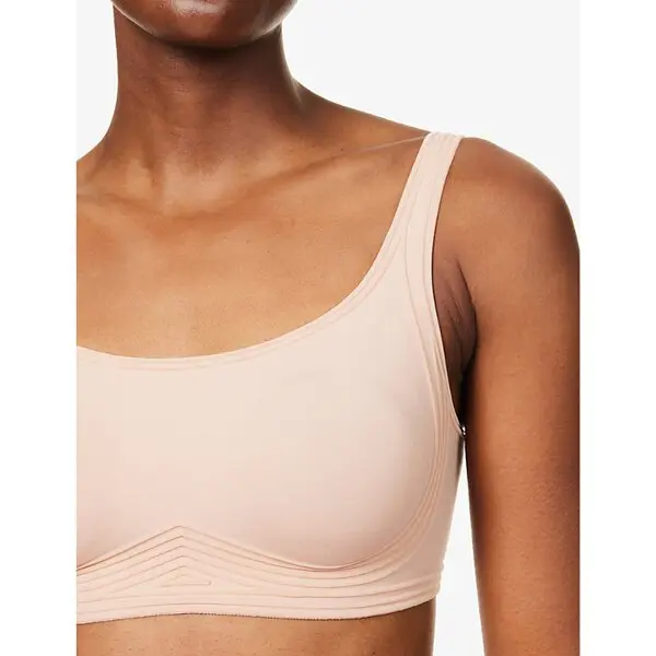 Wolford Contour Skin Scoop-neck Stretch-woven Bra - Rose