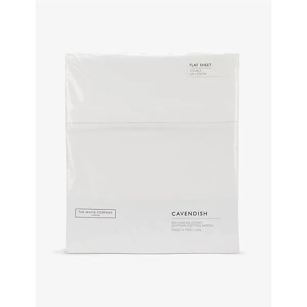 THE WHITE COMPANY Cavendish Cotton Flat Sheet - White
