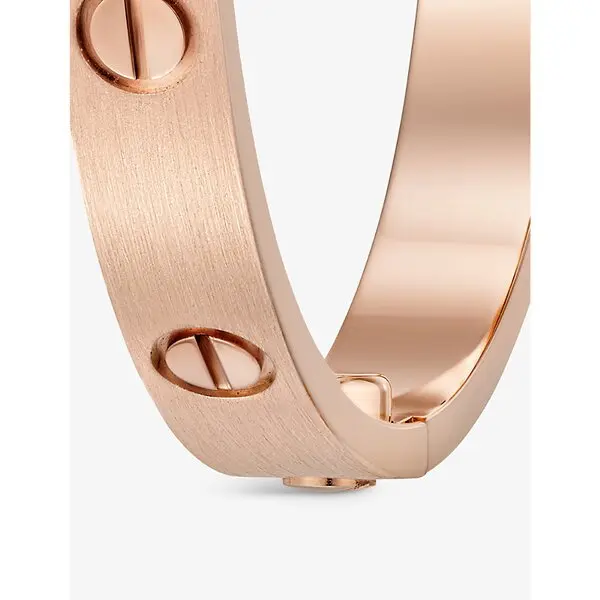 Cartier Love Classic Brushed 18ct Rose-gold Bracelet