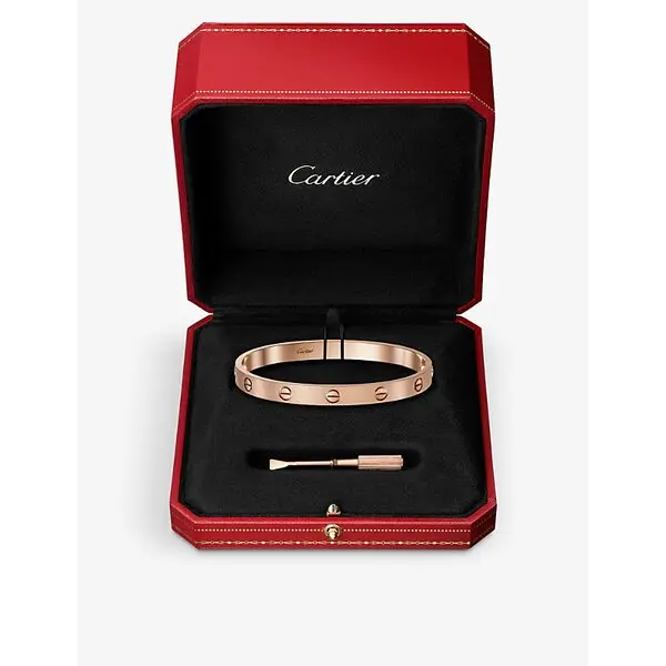 Cartier Love Classic Brushed 18ct Rose-gold Bracelet