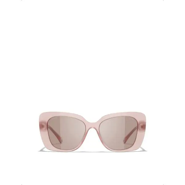 Chanel Rectangle Frame Sunglasses - Pink