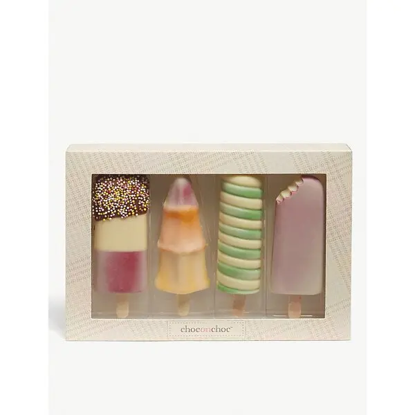 CHOC ON CHOC Chocolate Ice Lollies Box Of Four 185g - One-color