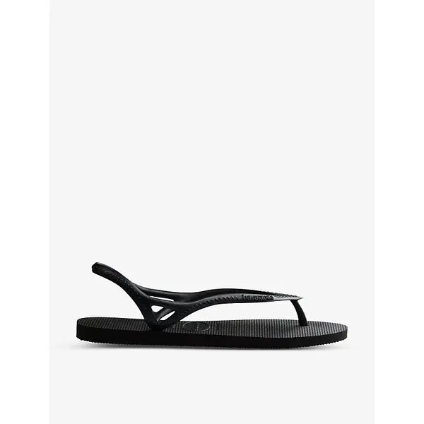 Havaianas Sunny Ii Slingback Rubber Sandals - Black