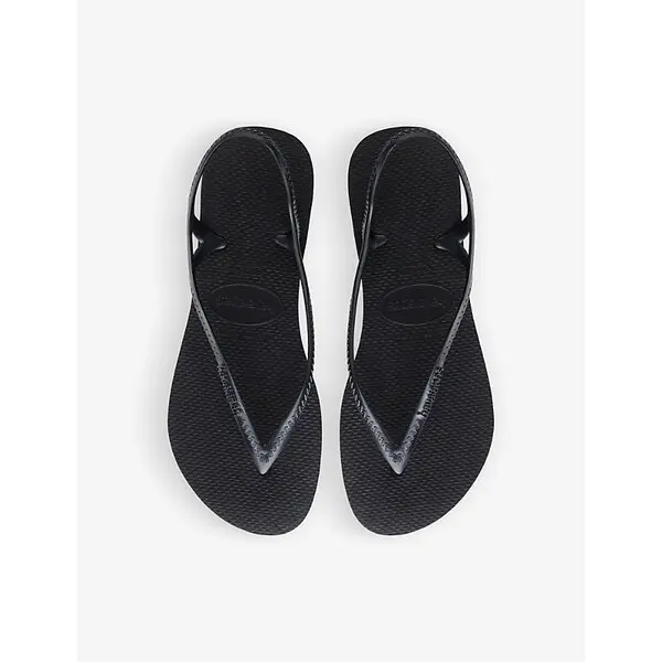 Havaianas Sunny Ii Slingback Rubber Sandals - Black