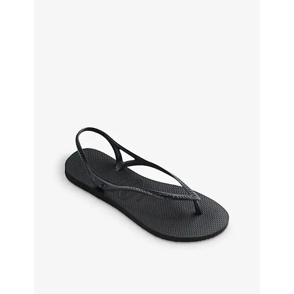 Havaianas Sunny Ii Slingback Rubber Sandals - Black