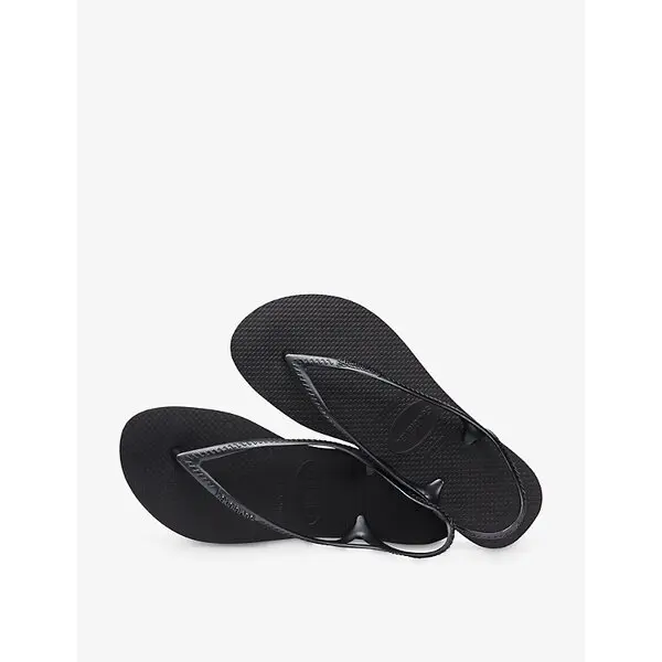 Havaianas Sunny Ii Slingback Rubber Sandals - Black