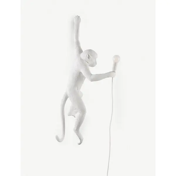 SELETTI Hanging Monkey Resin Lamp 37cm - One-color