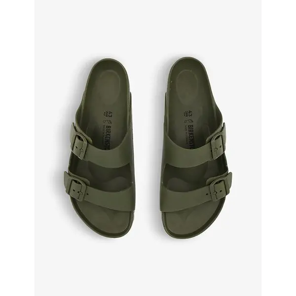 BIRKENSTOCK Arizona Double-strap Leather Sandals - Active Khaki Eva