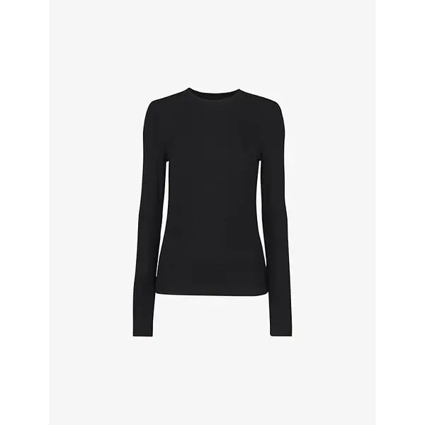 Whistles Essential Round-neck Stretch-woven Sweatshirt