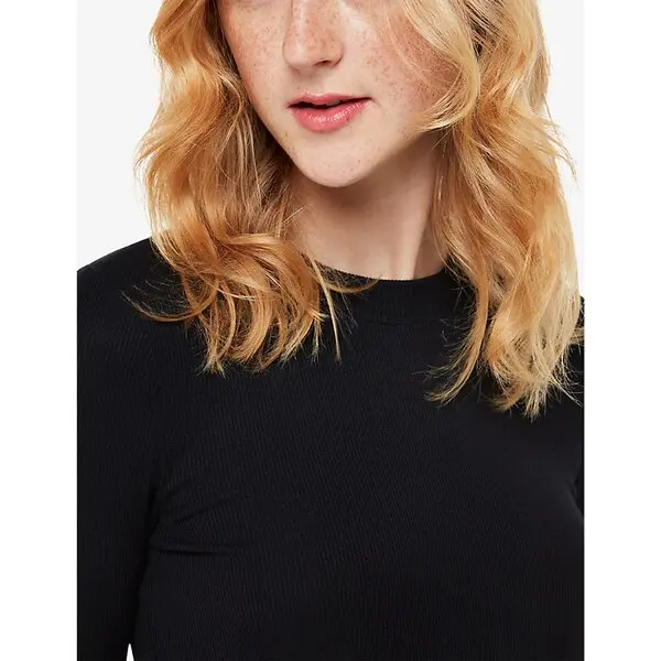 Whistles Essential Round-neck Stretch-woven Sweatshirt