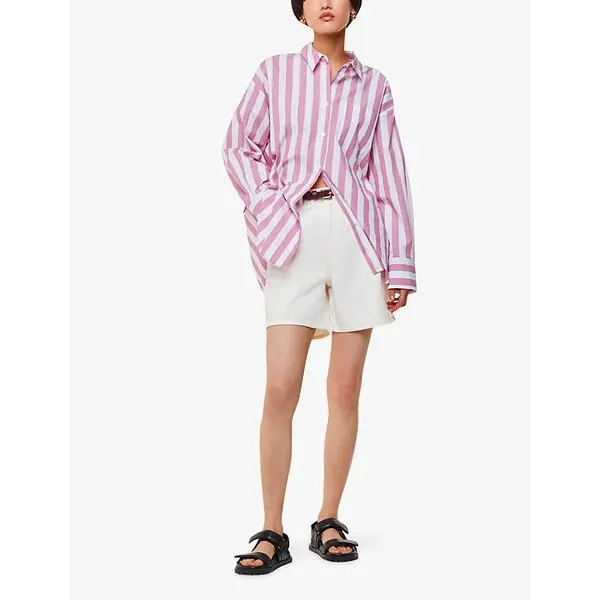 Whistles Patch-pocket Regular-fit Denim Shorts