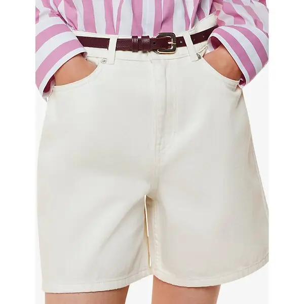 Whistles Patch-pocket Regular-fit Denim Shorts