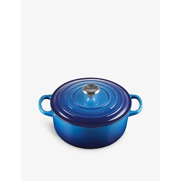 LE CREUSET Signature Round Cast-iron Casserole Dish - Azure Blue