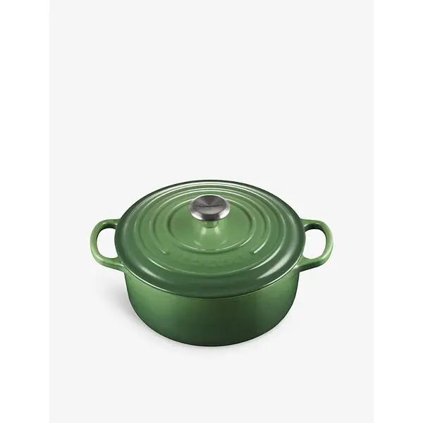 LE CREUSET Signature Round Cast-iron Casserole Dish - Bamboo Green