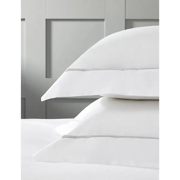 THE WHITE COMPANY Savoy Oxford Cotton Pillowcase - White/mink