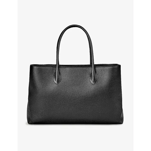 ASPINAL OF LONDON Large Leather Tote Bag - Black