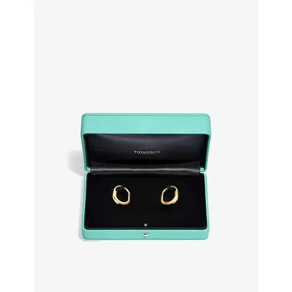 Tiffany & Co. Lock 18ct And Diamond Earrings - Yellow Gold