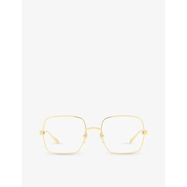 Gucci Gg1434o Square-frame Optical Glasses - Gold