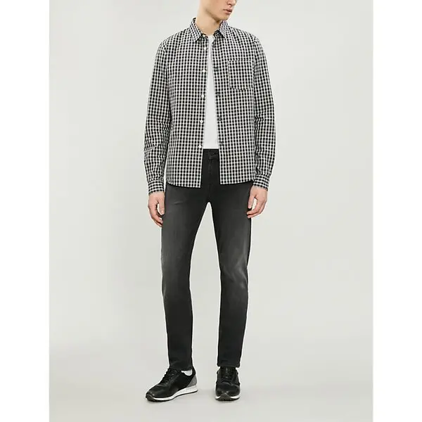 7 For All Mankind Slimmy Tapered Jeans - Washed Black