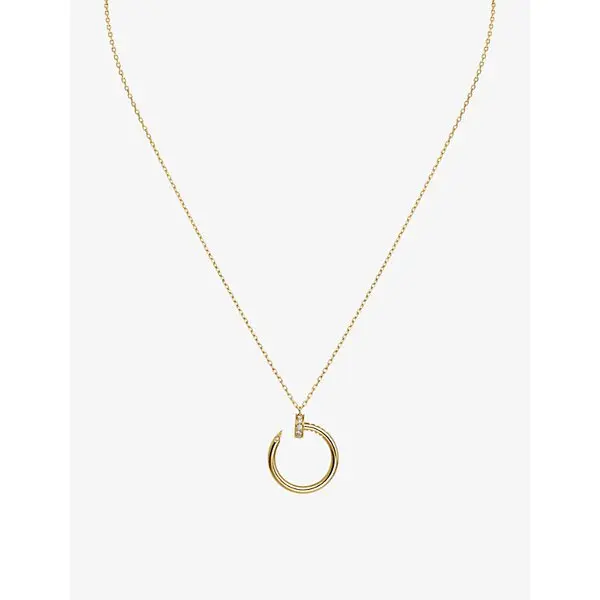 CARTIER Juste Un Clou Diamond Pendant Necklace - Yellow Gold
