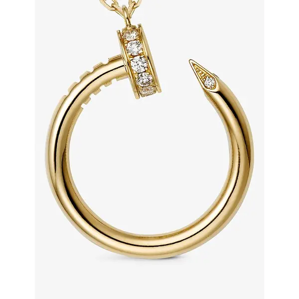 Cartier Juste Un Clou Diamond Pendant Necklace - Yellow Gold