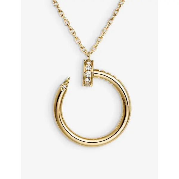 Cartier Juste Un Clou Diamond Pendant Necklace - Yellow Gold