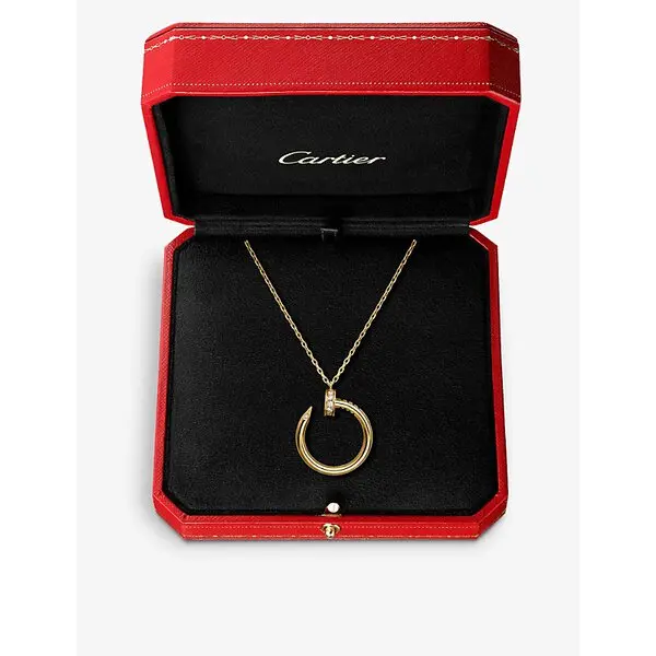 Cartier Juste Un Clou Diamond Pendant Necklace - Yellow Gold