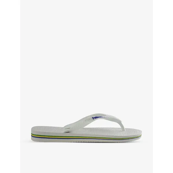 Havaianas Brasil Flag Rubber Flip-flops - White