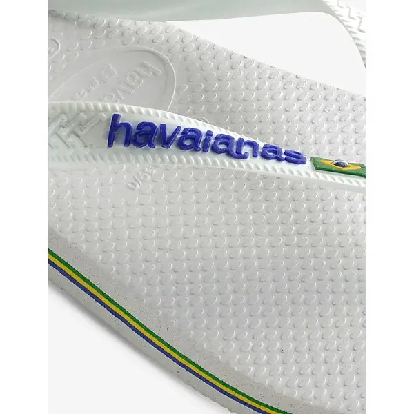 Havaianas Brasil Flag Rubber Flip-flops - White