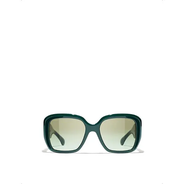 Chanel Ch5512 Square-frame Sunglasses - Green