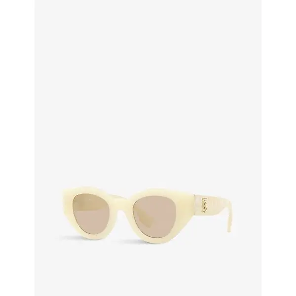 Burberry Be4390 Meadow Sunglasses - White