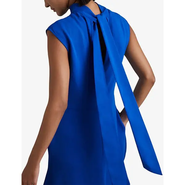 Reiss Libby Asymmetric-Hem Stretch-Jersey Midi Dress In Cobalt Blue - 57%  Off | Editorialist