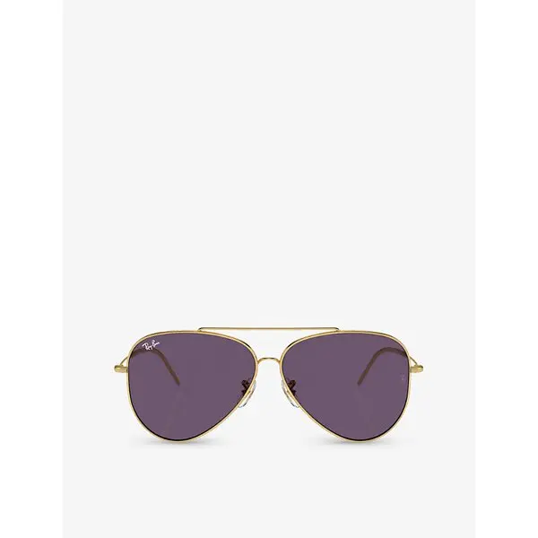 Ray-ban Aviator Metal Sunglasses - Gold