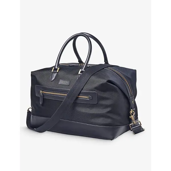 ASPINAL OF LONDON Logo-embellished Duffle Bag - Navy