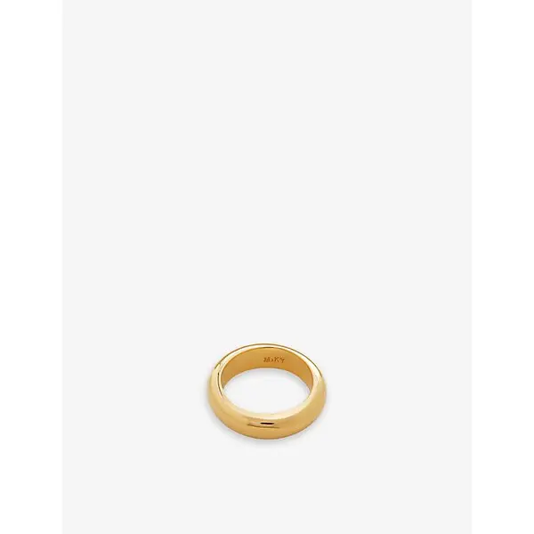 Monica Vinader 18ct Yellow-gold Vermeil Sterling-silver Stacking Ring - Yellow Gold
