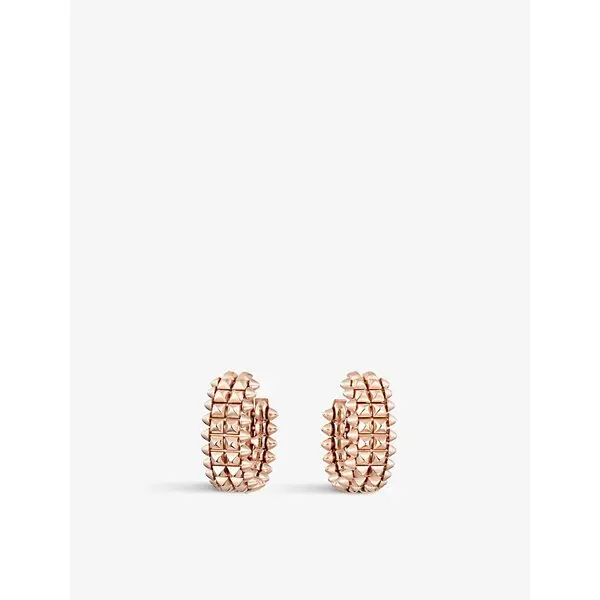 CARTIER Clash De 18ct Hoop Earrings - Rose Gold