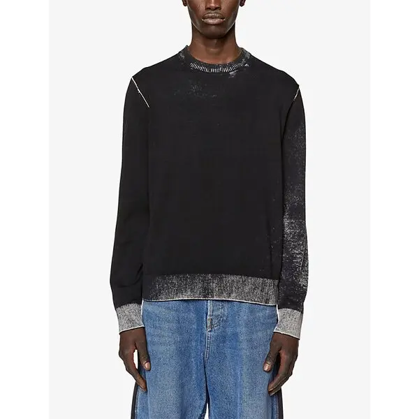 DIESEL® K-larence Contrast-hem Cotton Jumper