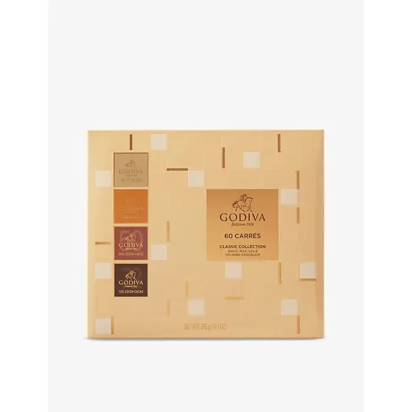 GODIVA Classic Collection 60 Chocolate Carrés 310g