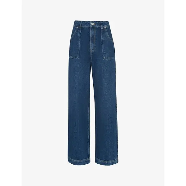 Whistles Raya Wide-leg High-rise Jeans