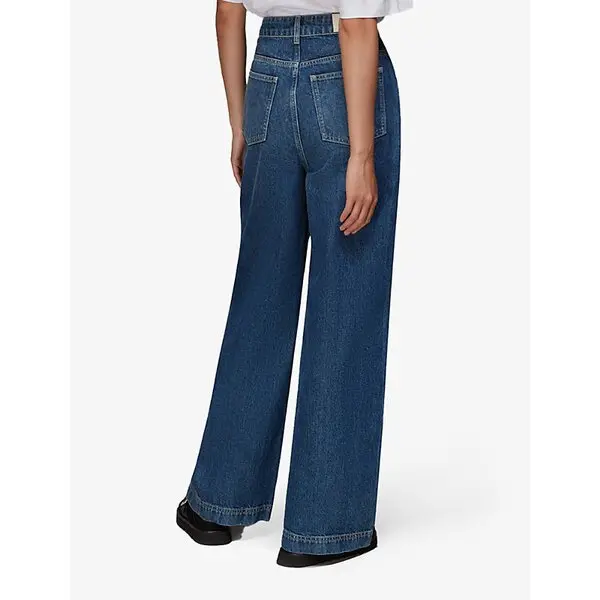 Whistles Raya Wide-leg High-rise Jeans