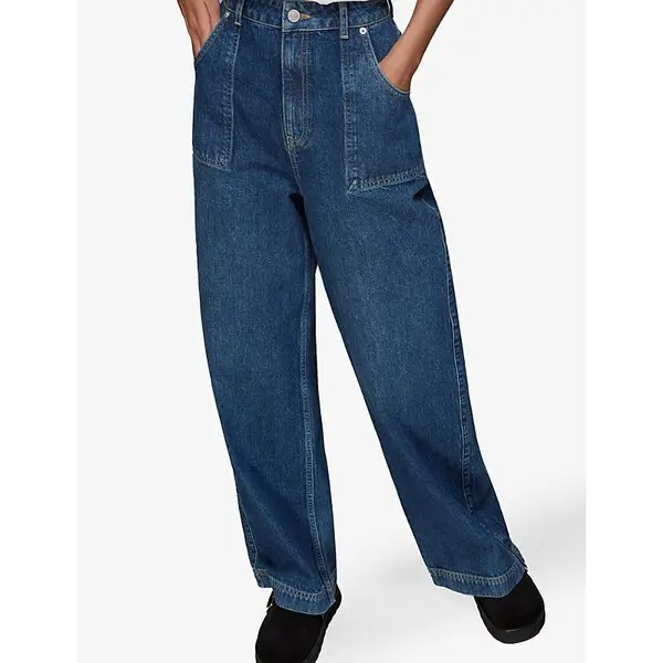 Whistles Raya Wide-leg High-rise Jeans