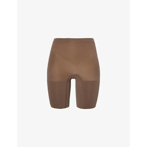 Spanx Sculpt™ Seamless Power Mid-thigh Short - Chestnut Brown