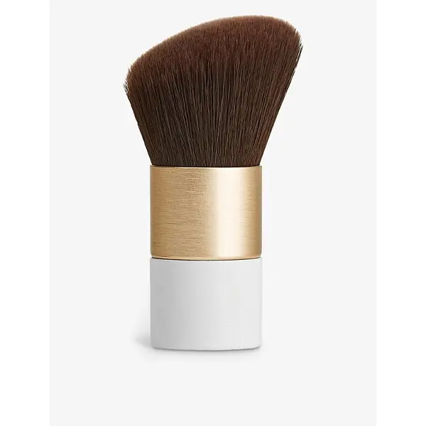 Hermès Rose Le Voyageur Travel-sized Face Brush - White/gold/brown