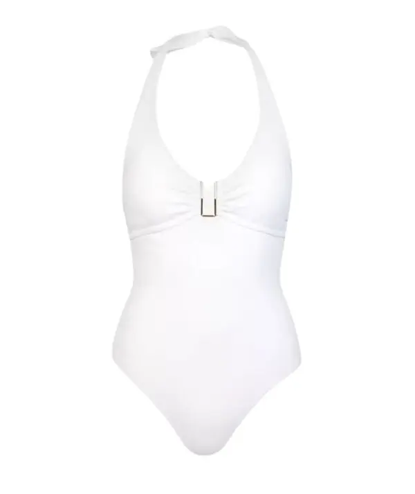 Melissa Odabash Tampa Halter-neck Swimsuit - White